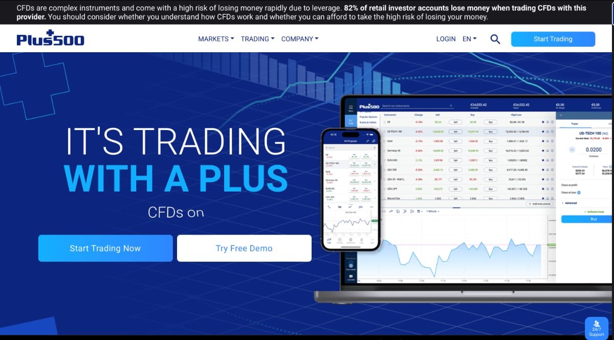 Plus500 broker expert review - pros & cons